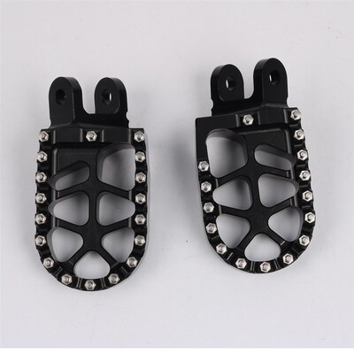 越野摩托车KLX250R/S KLX650R改装配件CNC铝合金脚踏镶钉防滑踏板