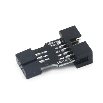 AVRISP/USBasp/STK500 10PIN to 6PIN 标准转换座 10P转6P