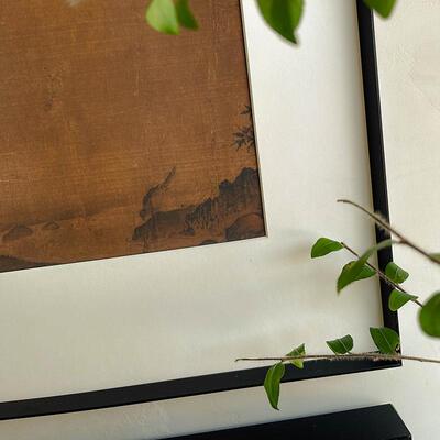 小赵孟頫竹石图》无品牌/新中式《众艺装术饰画客厅书房国画办公