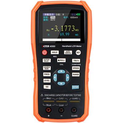 胜利VC4080手持LCR数字电桥测试仪 高精度电阻电容电感表VC4082