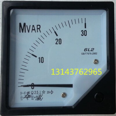 无功功率表6L2-30Mvar 2500/5A 10K/100V  6L2-Mvar