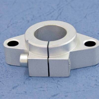 SHF15光轴座导向轴支座法兰型开口型直线光轴菱型卧式固定支撑座