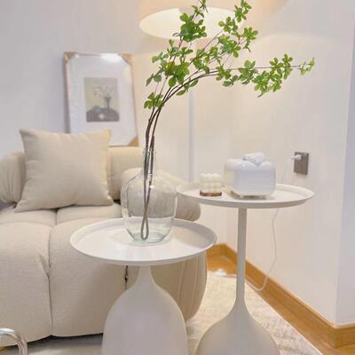 铁简约小户型边几圆茶几WLG小艺小桌子沙发边几小桌床头柜小茶几