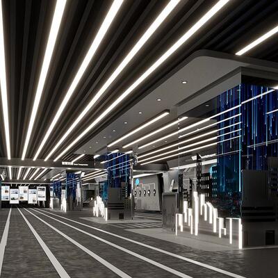 吊CHT60-XT条线灯线条灯公灯长灯面板平板灯无缝办任灯意拼接灯