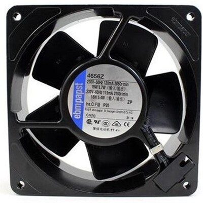 全新 EBMPAPST TYP-4656EAU 230V 19W/18W金属耐高温轴流风机