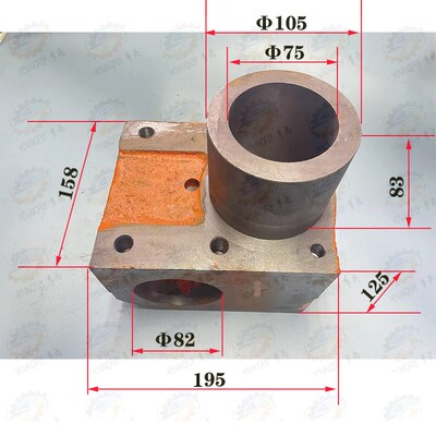 沈阳中捷TPX6111B镗铣床零件图号30104A蜗轮箱箱体
