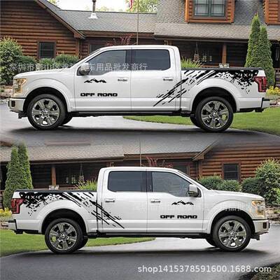 拉DO-2033冒险者山脉OF标准DFRA汽车贴纸条纹装饰皮卡越野车身贴