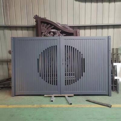 别墅庭NIG花院中式大门铝合金园小厂区平开门农村新院庭大门家