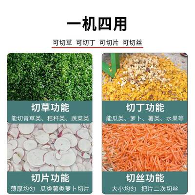 电动切草养切机红薯EZM萝卜果蔬菜丁粉瓜碎机打碎机猪草切碎机殖