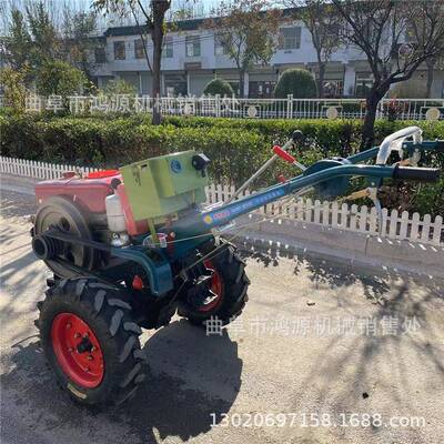 家用园走型手扶耕田果机AZC拉农用小型手扶拖机自式手扶旋耕机价