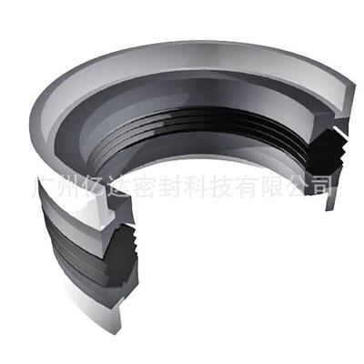 欧洲TECNOTEX意大利PDE活塞油缸双向油封五件组合超高压密封圈