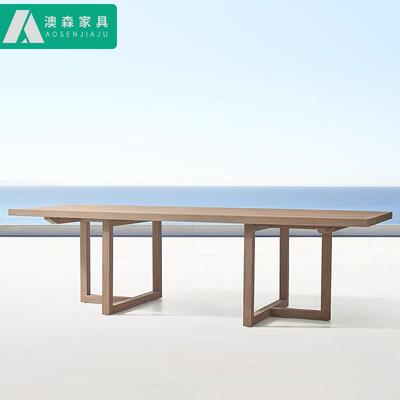 户外柚别木桌椅庭院组合露天墅花民宿酒店旧做实木桌惠斯实木椅室