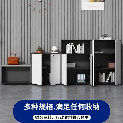 花槽柜办公桌边锁柜隔断矮柜储物柜柜办公室IZE木质文柜件资料带
