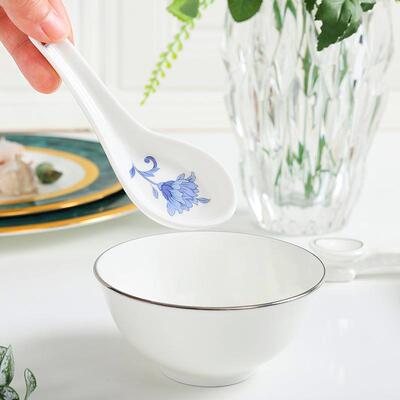 无品牌/Noritake则武中式陶调羹筷架中高餐桌面摆厅台瓷用品酒店