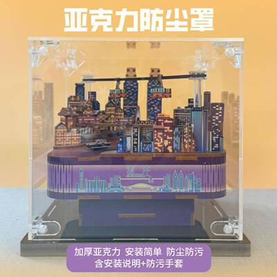 重庆长江索道木制八音盒山城庆重主积题木音MYN乐盒创意木制手工