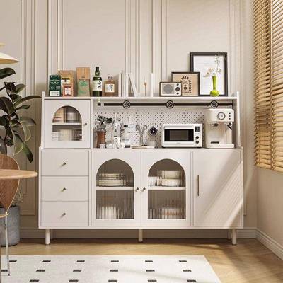 实木餐边MVT厅柜客柜茶水柜现代简约置靠墙物柜子厨房碗柜备餐储