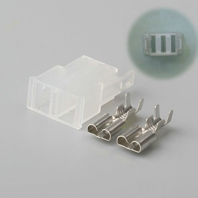 2孔 汽车翘板开关专用插头公交车叉车铲车改装车 DJ70221A-6.3-21