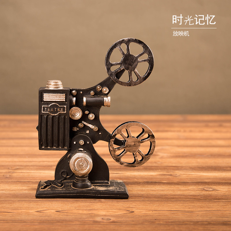老款放影机老式放映机摆件复古电视柜艺术工艺品电影机老物件怀旧