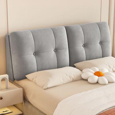 奶油风床靠垫软包床上加厚撞靠自枕榻榻米粘云朵靠ROT包防头可拆