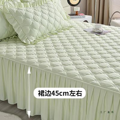 公5风夹棉F98M6685裙单床件2主02新款遮丑下摆床罩床裙款三件套防