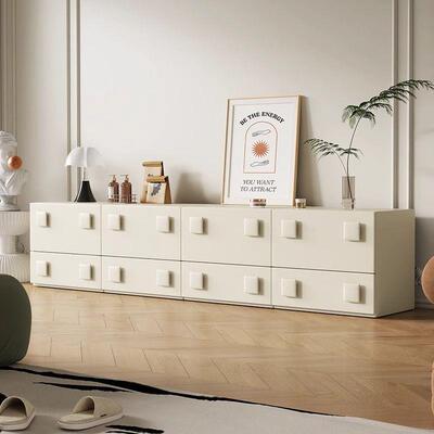 全实木色门柜中古风卡复古卧45503白收室斗柜客厅电视柜储物纳柜