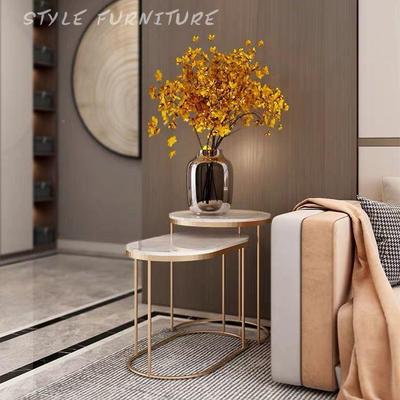 意式客厅沙发圆几几边柜小茶几边桌侧边桌板ROH岩可伸角缩边轻奢