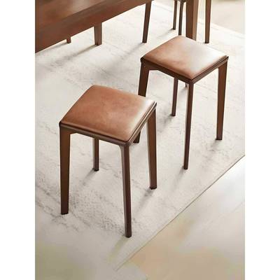 ?凳子家用实木餐现桌凳可ZRS放叠简坐约软包凳代简约方凳圆凳客厅