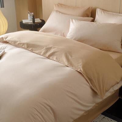 新款棉A类010纯色双拼贡20240110缎长全绒棉支四件套纯棉轻奢床单