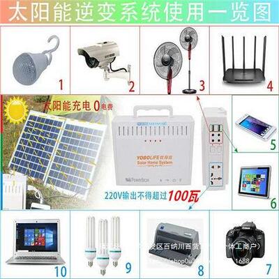 太邦阳能发电机20V太阳能发电系统全套可手机VSG充电光伏2发电优