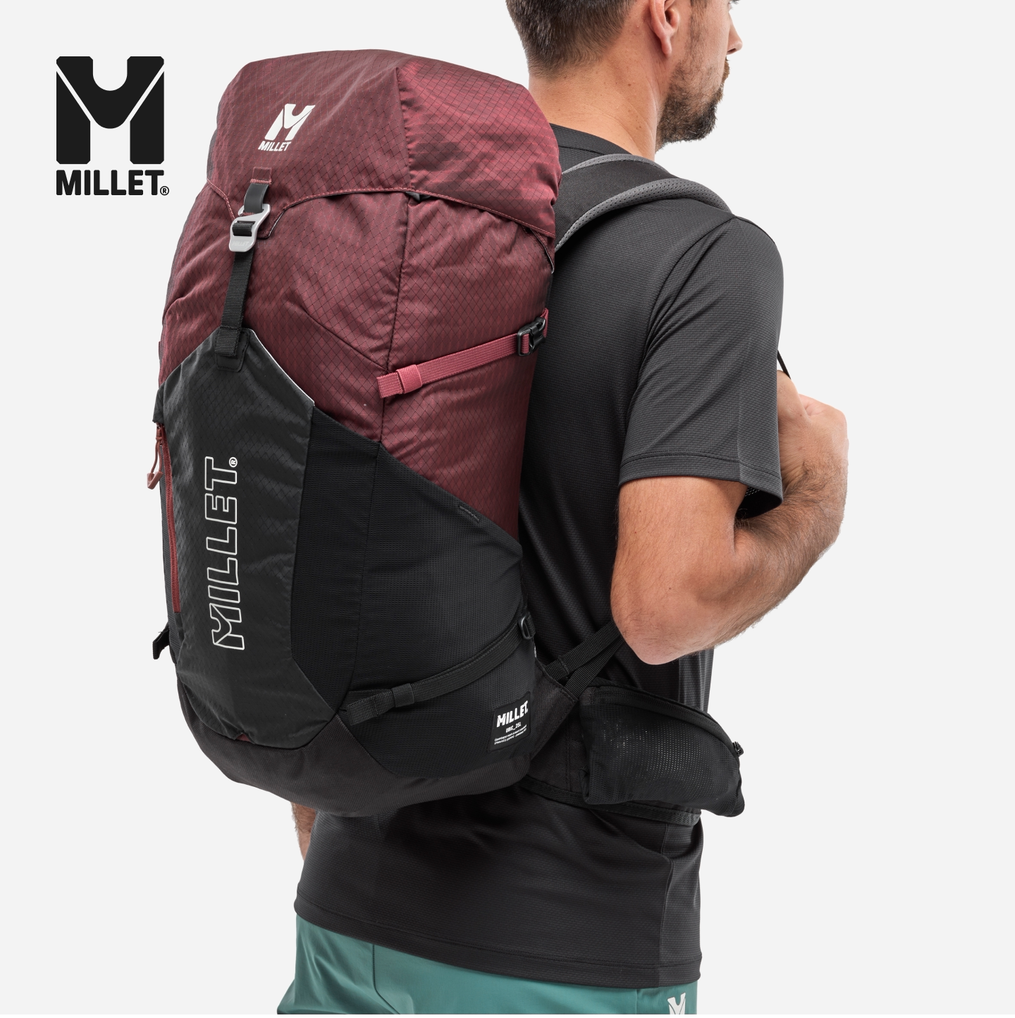 MILLET觅乐UBIC系列男女同款户外登山徒步25L双肩包 MIS2422
