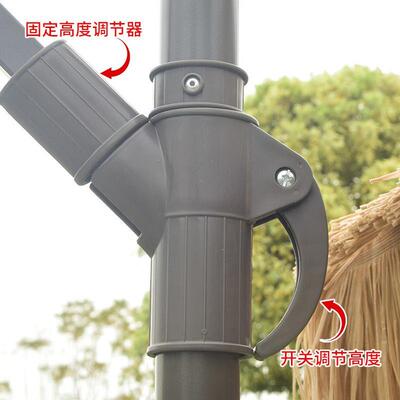 户遮阳伞毛草伞网仿真茅草太室红24524阳伞外露营外伞庭院民宿香