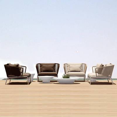 户外沙发组合天阳台藤双人椅光房庭院防水休闲藤编沙阳发WSR露家