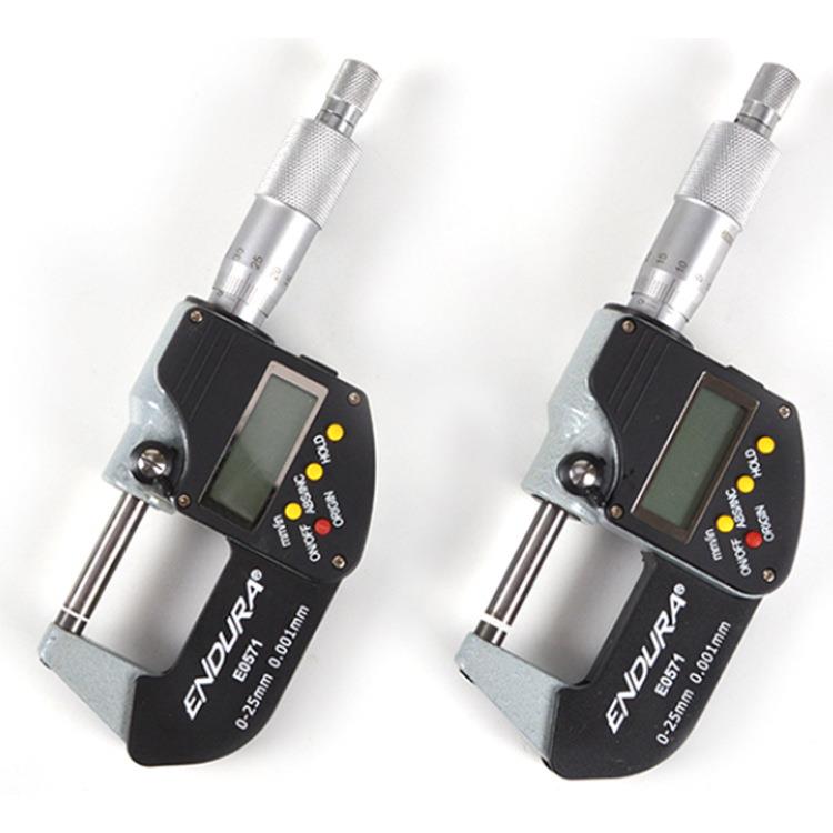 力易得[ENDURA]千分尺0-25mmE056 数显千分尺0-25mmE0571五金工具