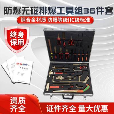 无磁排爆工具组94件32件套件45件046件8WTT5件套铜排爆具包工作业