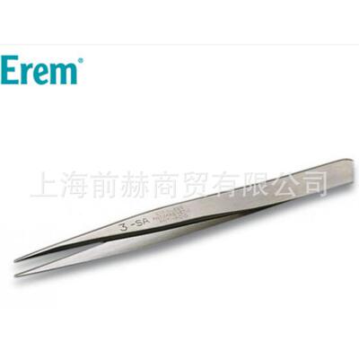 瑞士EremA镊子3Sm直细尖头203SAm不锈钢防锈非1磁性耐酸镊子