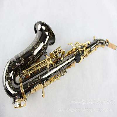 麦格维特乐器MSS-300N降B调弯管高音萨克斯风乐器表面黑镍金键