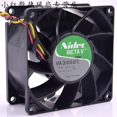 原装NIDEC  V35375-58 12V 0.60A 8038 8CM 大风量暴力服务器风扇