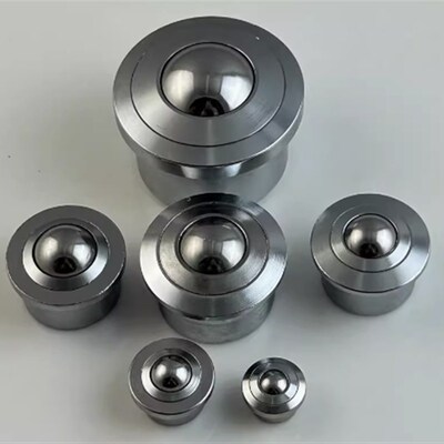 替代米思万向球钢球滚轮法兰冲压安装型牛眼型BCPA50 80不锈钢