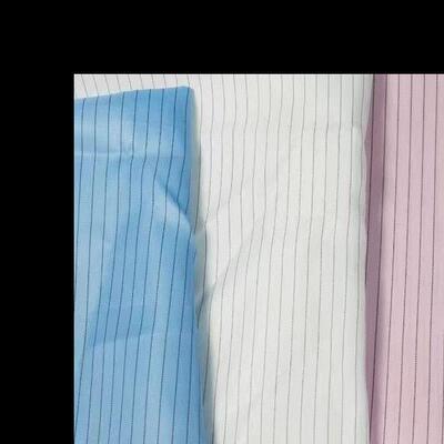 0.5厘米防静布电料布防静电服面料无服尘布料防静电RSO条纹涤纶料