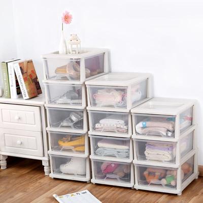 大号四层自由合组储物柜抽屉柜式收柜塑料QBD整理衣纳柜