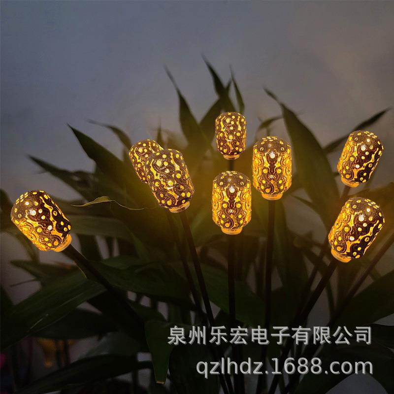 卖太阳能火虫灯布ZBJ户外景热观萤氛围置10头摩洛哥球草坪地插灯