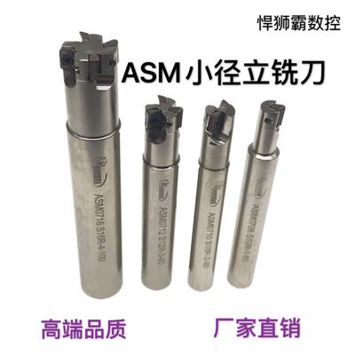 悍狮霸数控ASM0712加工中心小径铣刀杆钨钢抗震立铣刀ADMT070208