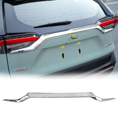 适用于丰田20-23款RAV4后备厢上饰条尾门装饰条ABS外部装饰