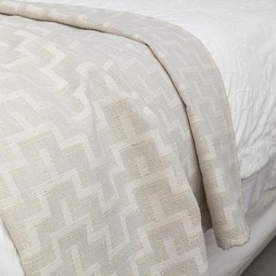 设计师EXE款几何线条毯搭宿毯羊毛混纺沙发盖样板房旗酒店民床床