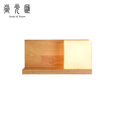 长方形实质壁卧灯木ED简约走廊过CL-W103道楼梯灯书L房玄关灯个性