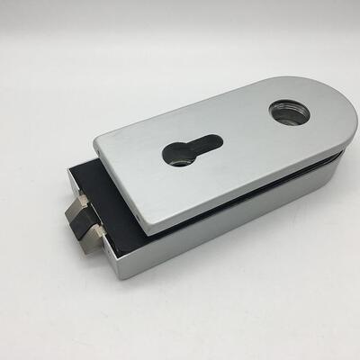 铝无框璃门不带拉手玻璃FYR锁椭圆锁铝玻壳玻璃门锁办公室隔断锁