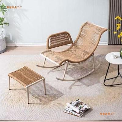 户外摇椅躺椅成人家用单藤椅昙花摇椅RRO庭人院民躺宿摇摇椅风躺