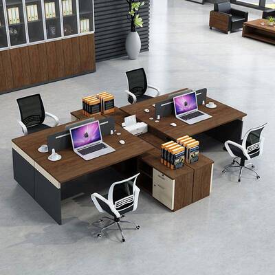 组合代屏风双人位员工会公议桌桌电脑办HQ-71445桌简约现现代职员