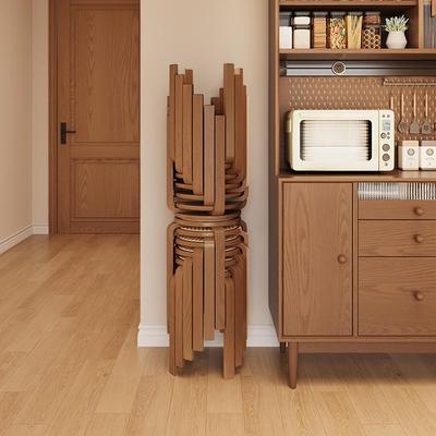 实木藤编AL-80822圆凳小凳子家可用凳加厚收纳叠放备用凳梳妆台餐