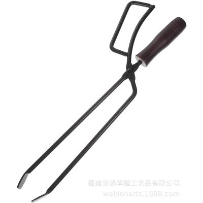木炭钳烧烤壁炉于木炉户外长木镊子适用于火盆篝火场配件